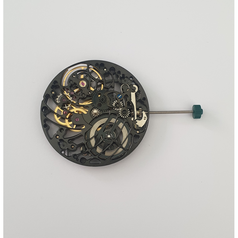 Watch movement Unitas 6497-1 Art-Déco Noir